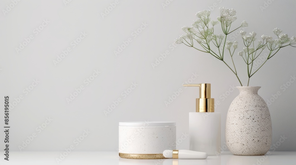 luxurious white maintenance tools and equipment minimalist style and ...