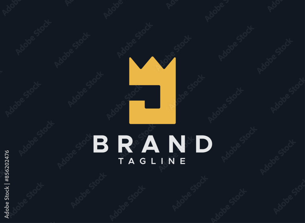 Introducing the Letter J Crown King Logo Design, this logo used for ...