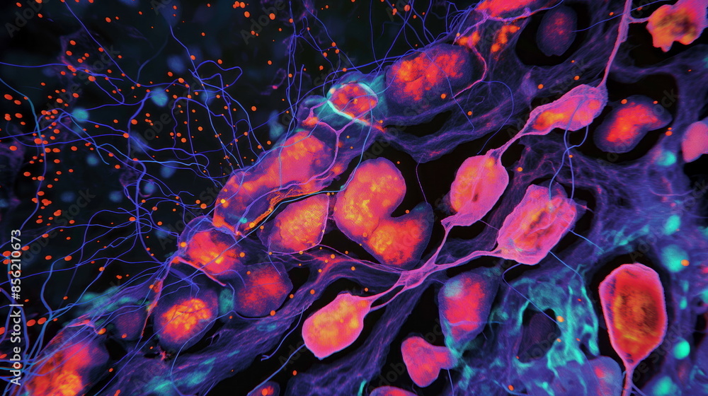Process of neurogenesis in the brain, illustrating how neural stem ...