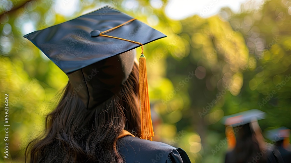 Graduation Celebration A photorealistic student celebrating their ...
