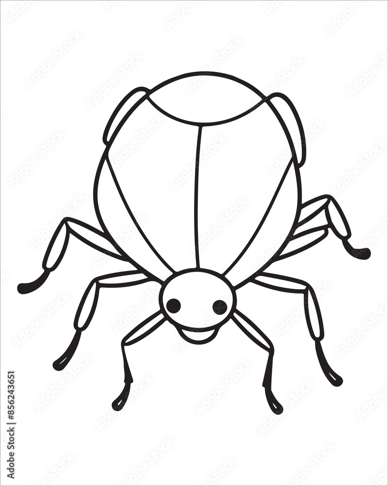 insect coloring pages for kids, Insect vector for character design ...