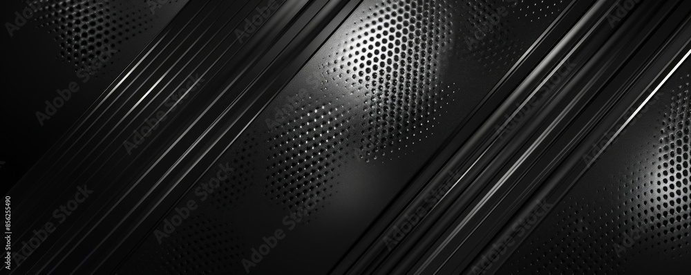 Metallic background with a dark, matte black titanium texture ...