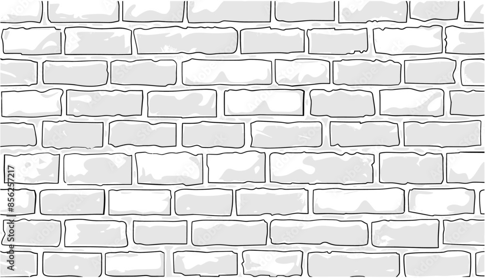 seamless pattern drawing of brick wall vector cad pattern, texture ...