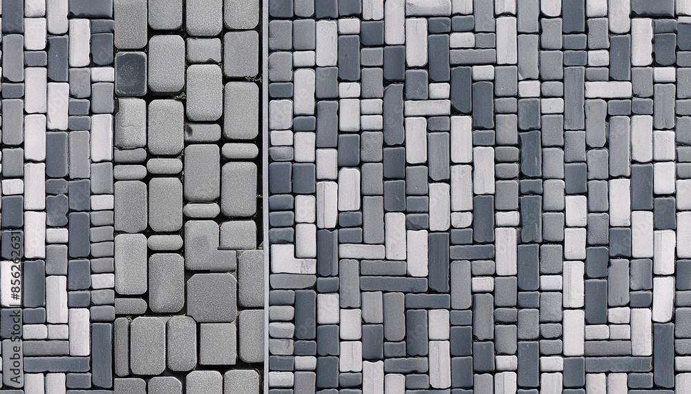 gray paving slabs pedestrian lane paving top view seamless pattern ...
