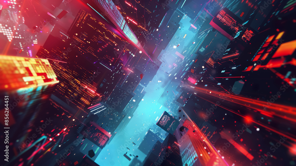 Movement between two structures. Desktop wallpaper and background for ...