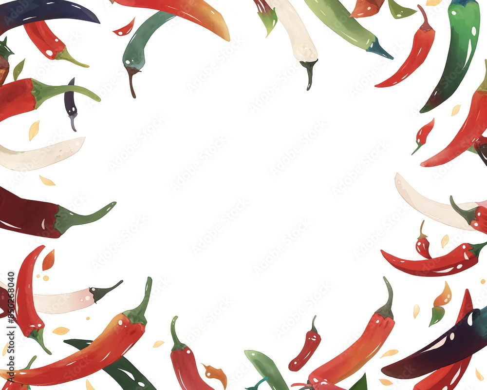 simple edible chili pepper recipe template for granny culinary book ...