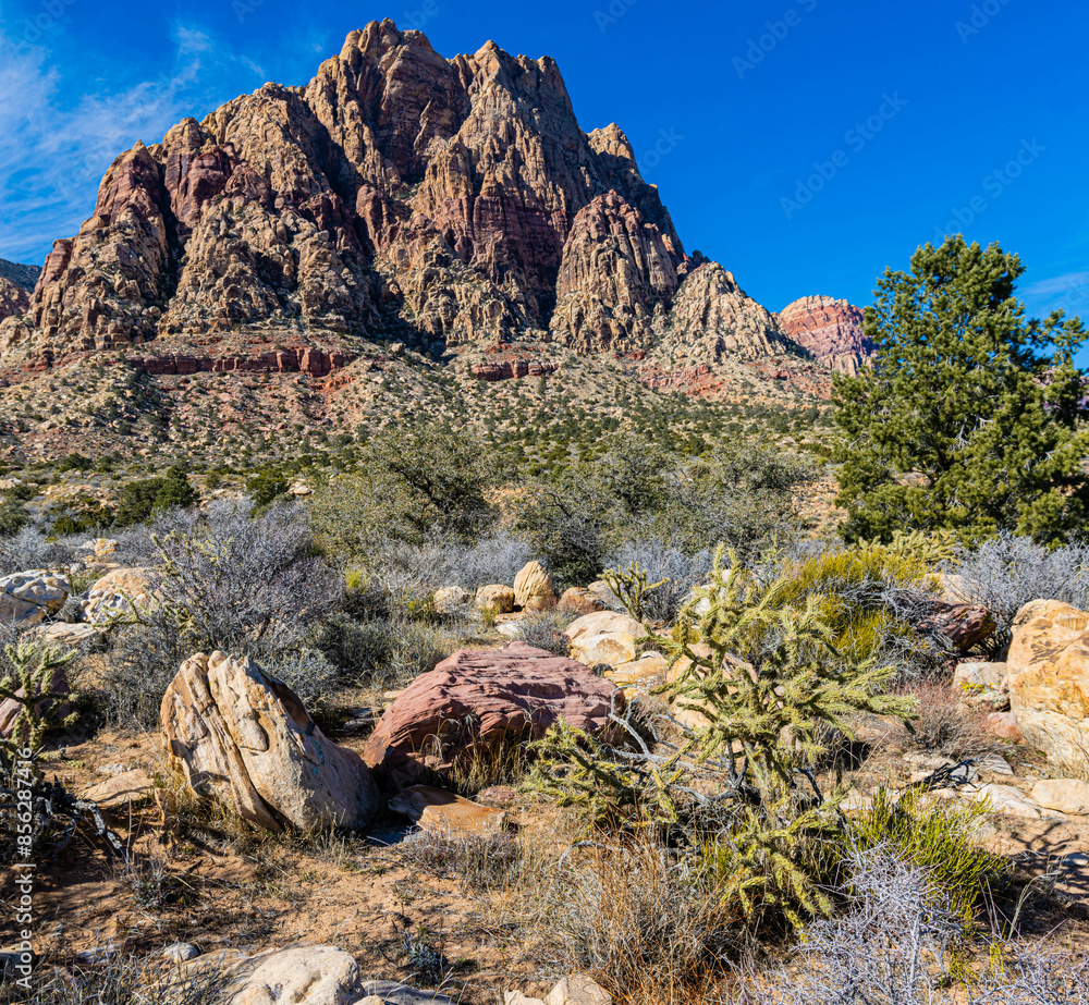 Colorful Rock Formations and The Rainbow Mountains on The First Creek ...
