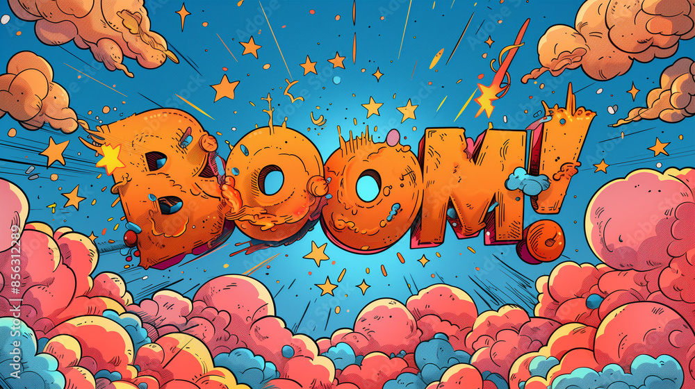 Comic speech bubble. Cartoon comic book text clouds. Comic pop art book ...