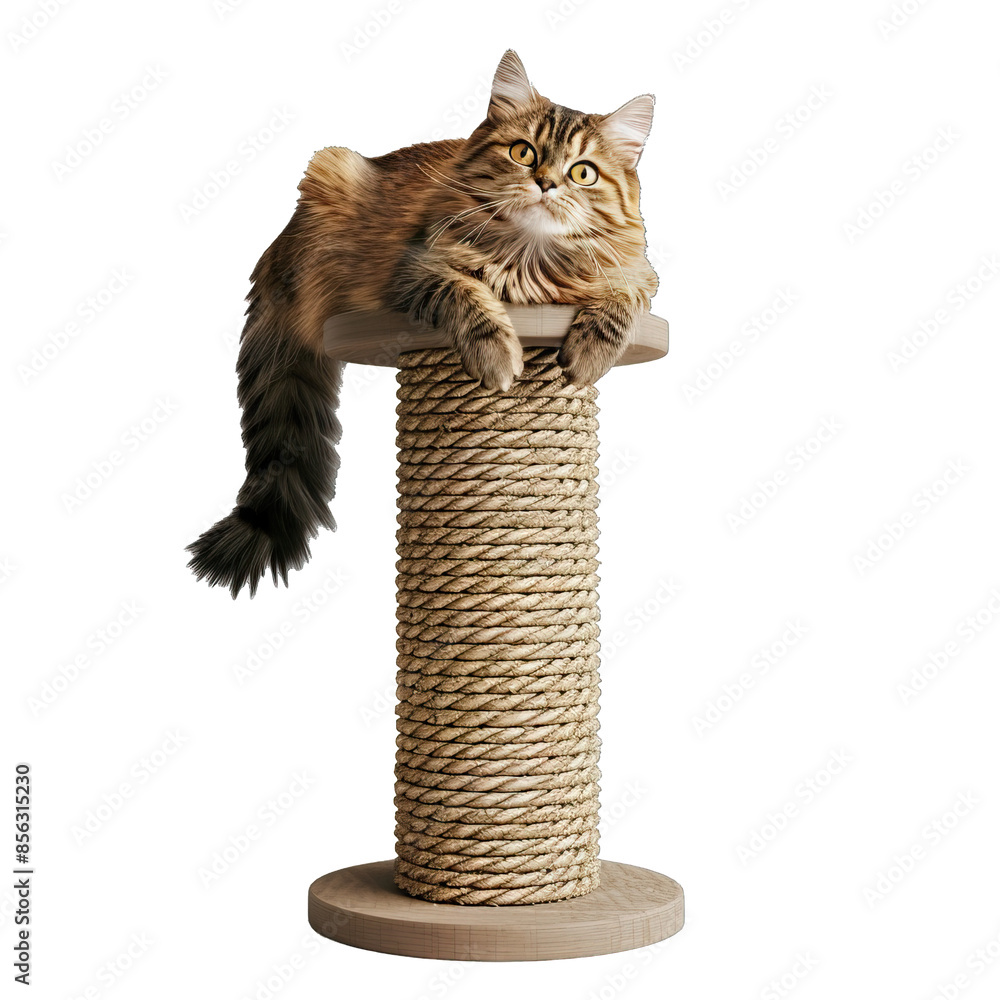 Cat scratching post with sisal surface, for satisfying scratching needs ...