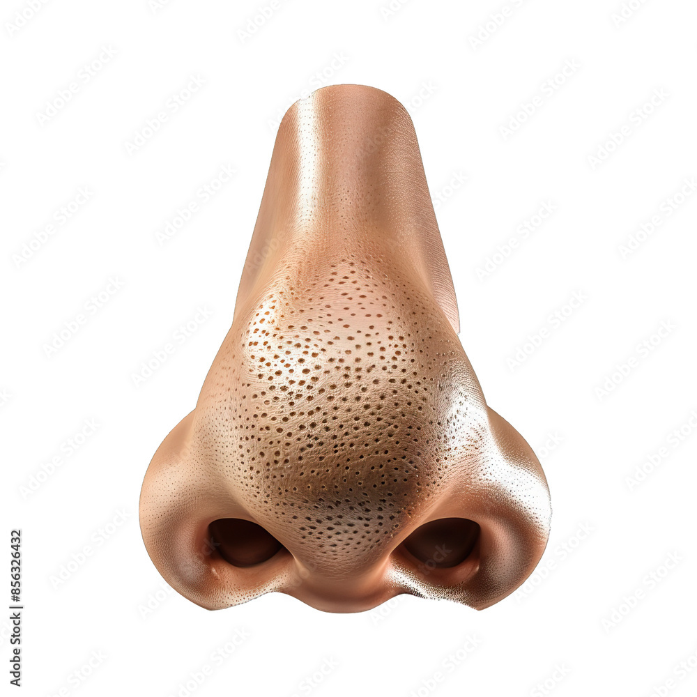 Fleshy model of the human nose, Isolated on transparent background PNG ...