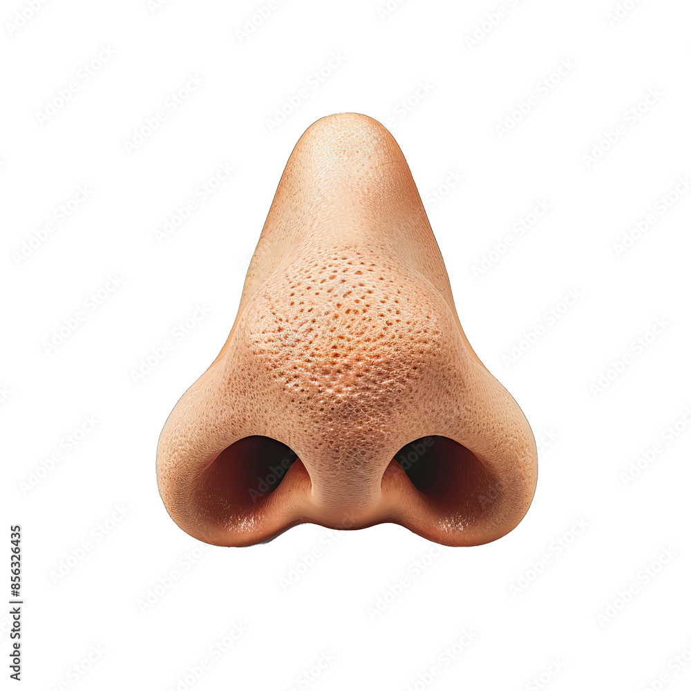 Fleshy model of the human nose, Isolated on transparent background PNG ...