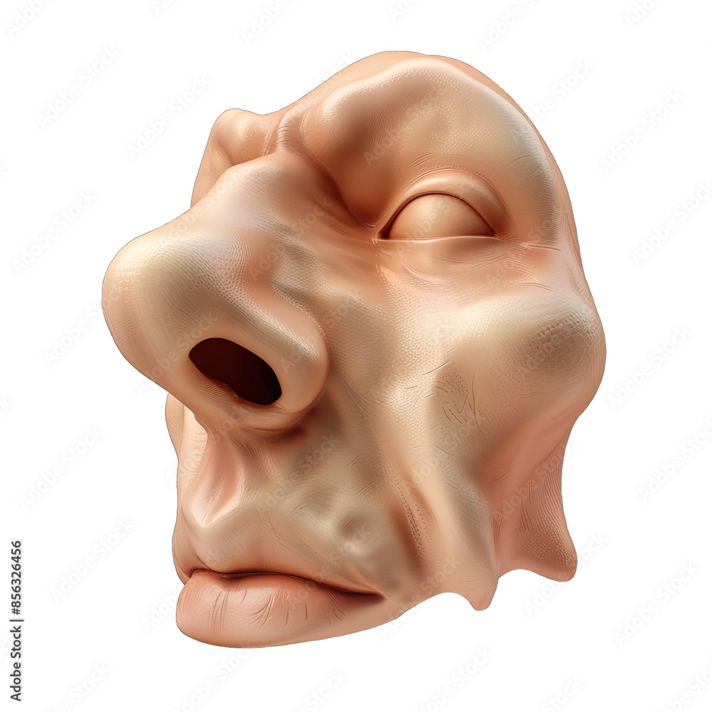 Fleshy model of the human nose, Isolated on transparent background PNG ...