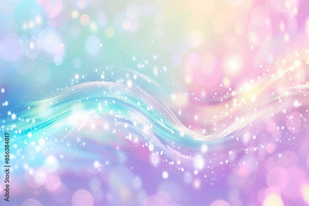 Magic Background. Purple Princess Pattern. Fairy Hologram. Fairytale ...