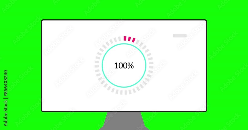 Loop animation of simple round graph Animated Infographic on white ...