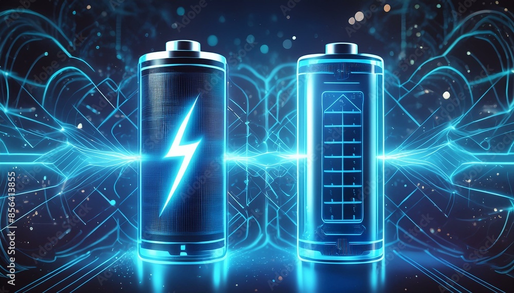 Foto de Future looking alternative energy technology concept with a ...