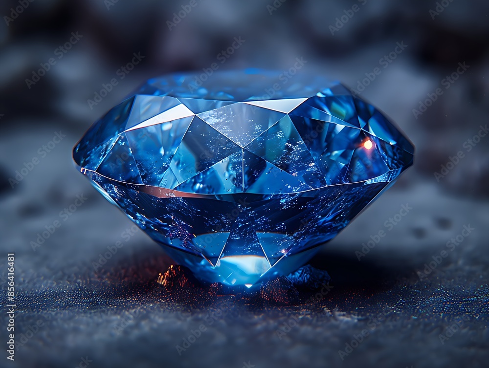 Blue gemstones are brilliantly set to sparkle in the light and showcase ...