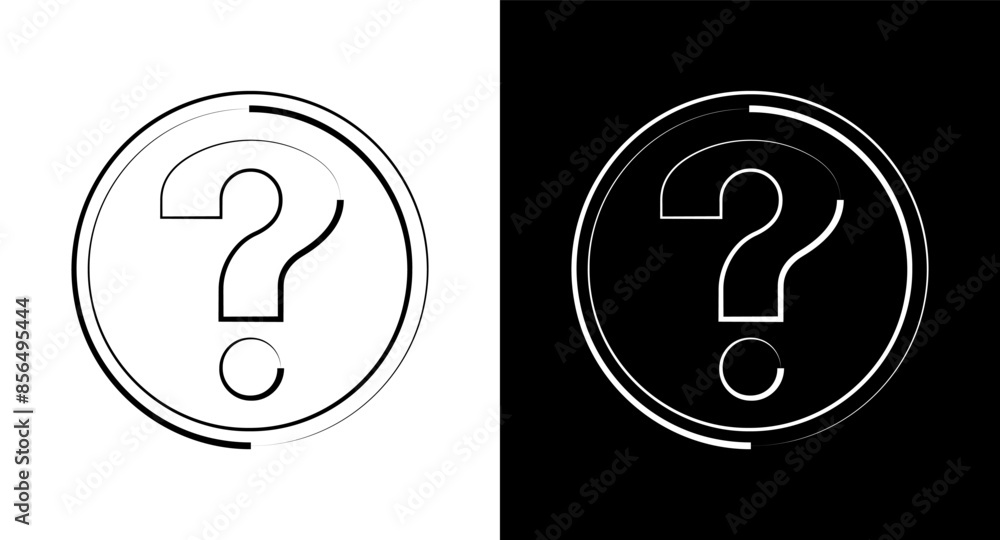 Question Mark symbol icon for web, ui, mobile apps. Question Mark icon ...