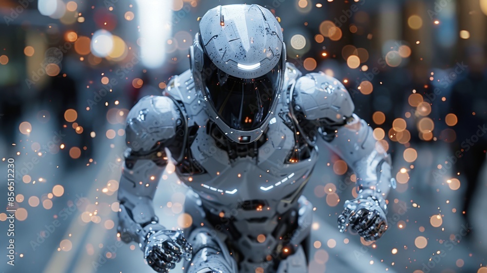 A digital character performing complex movements, driven by motion ...