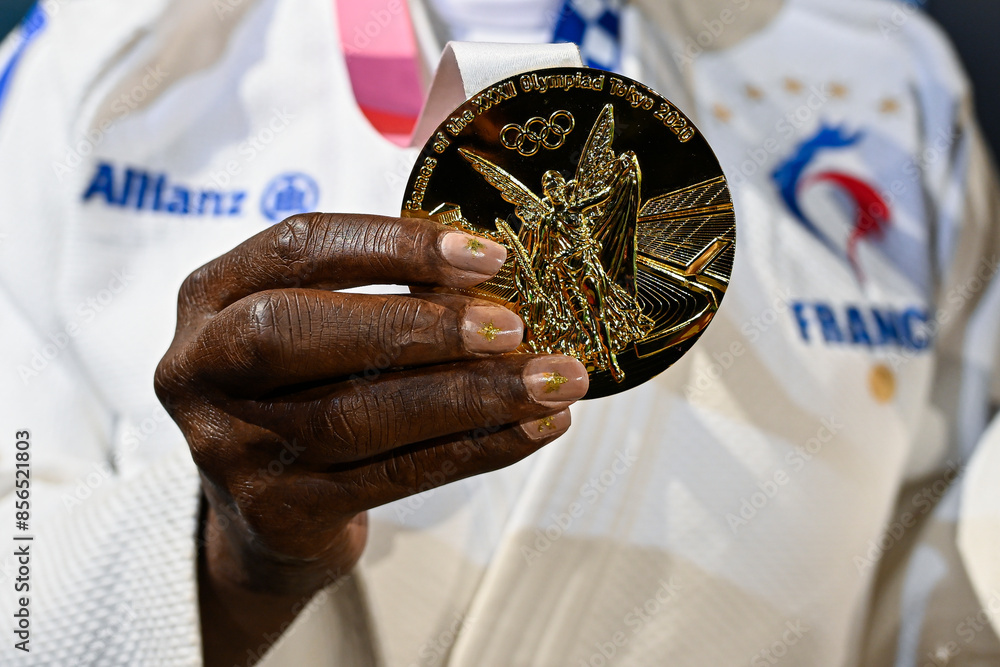 Illustration of an olympic gold medal of Tokyo Olympics Games 2020 at ...