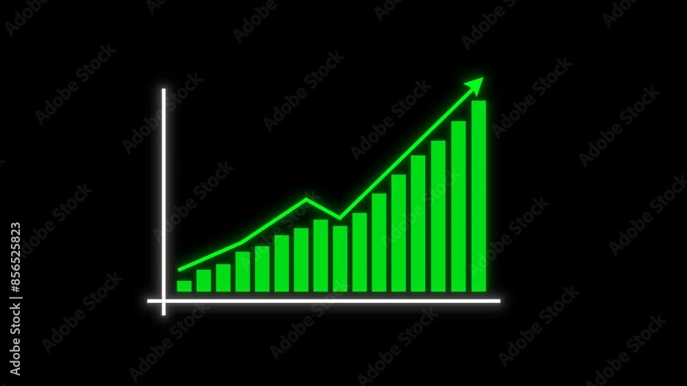 Graph going up. Rising bar graph, Business Growth Financial graph ...