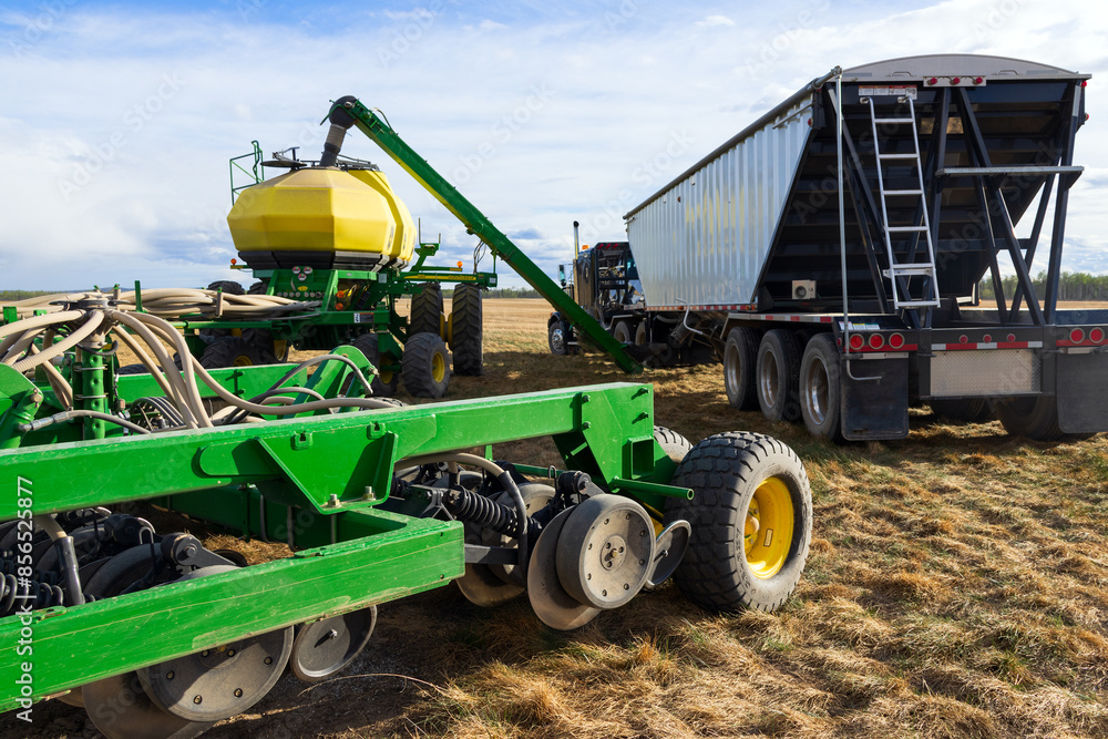 Spirit River Alberta Canada May 13 2024 Agricultural Field In