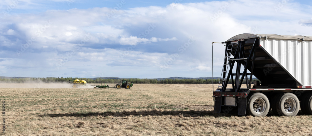 Spirit River, Alberta, Canada - May 13, 2024: agricultural field in ...