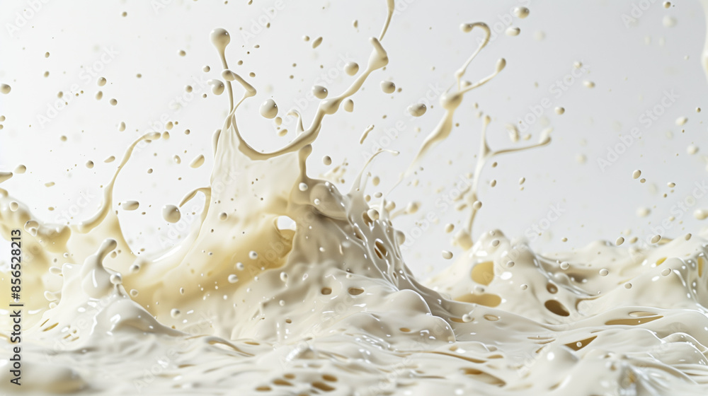 Spoiled Milk Gone Bad: Curdled Chunks and Mold Floating on White ...