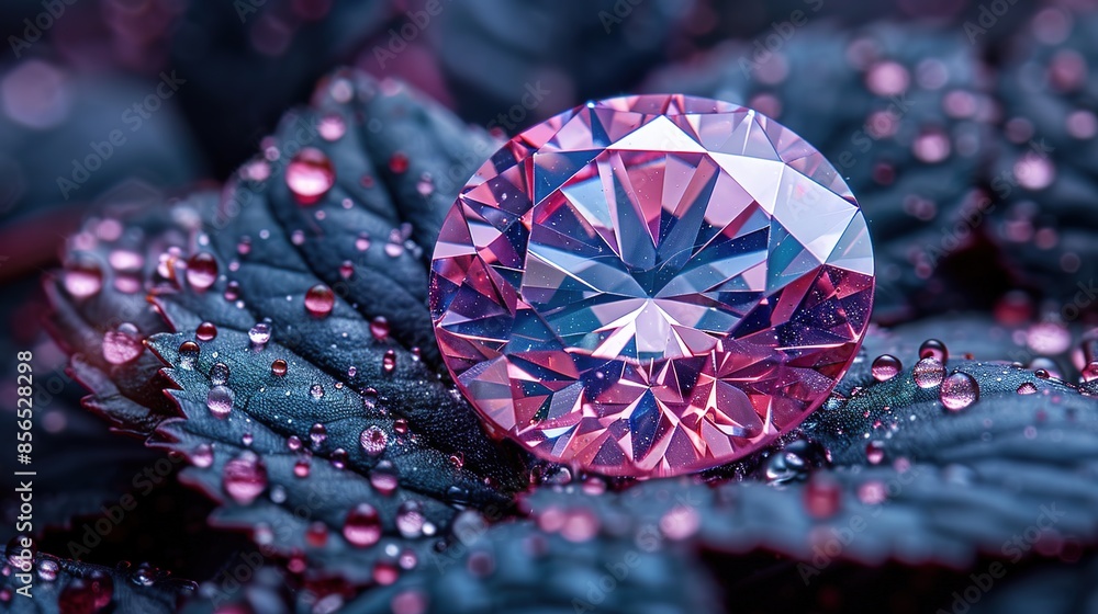 Extreme Micro Photography, Ultimate Details, Pink Diamond, Radiating ...