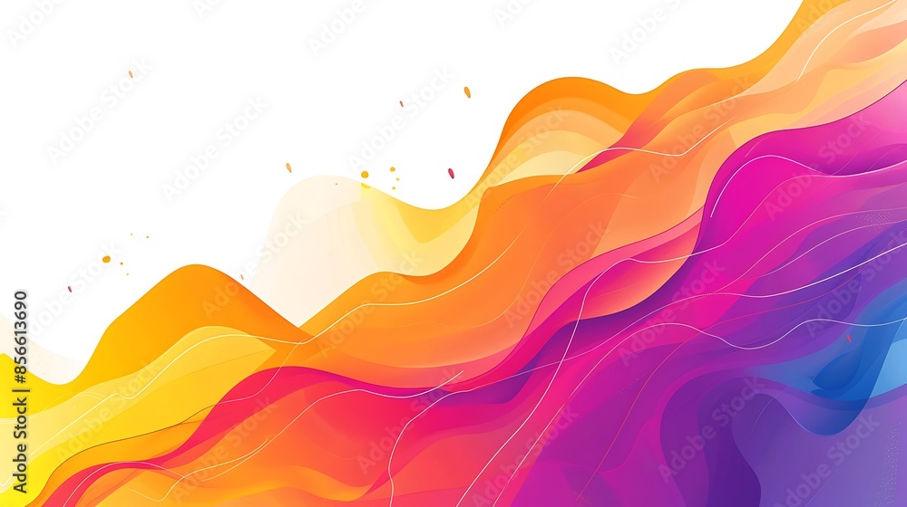 **Vibrant banner template with bold colors and dynamic shapes, perfect ...