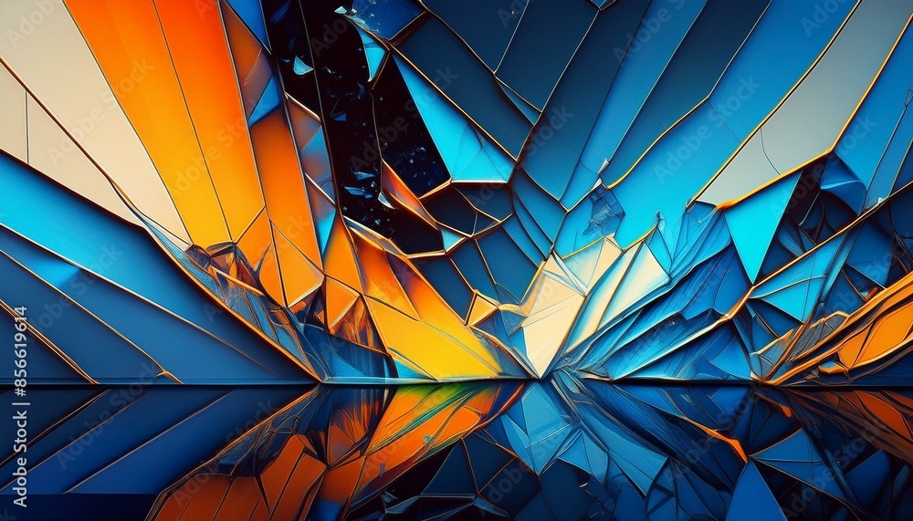 Damaged display with broken glass, dust and scratches. Color ...