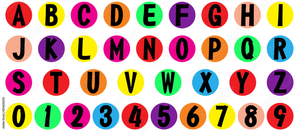 Bullet Points icon set in line style, Simple round numbers in flat ...