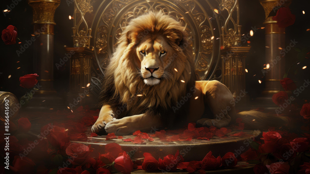 Majestic Tarot Card The Emperor Symbol of Royalty and Strength with ...