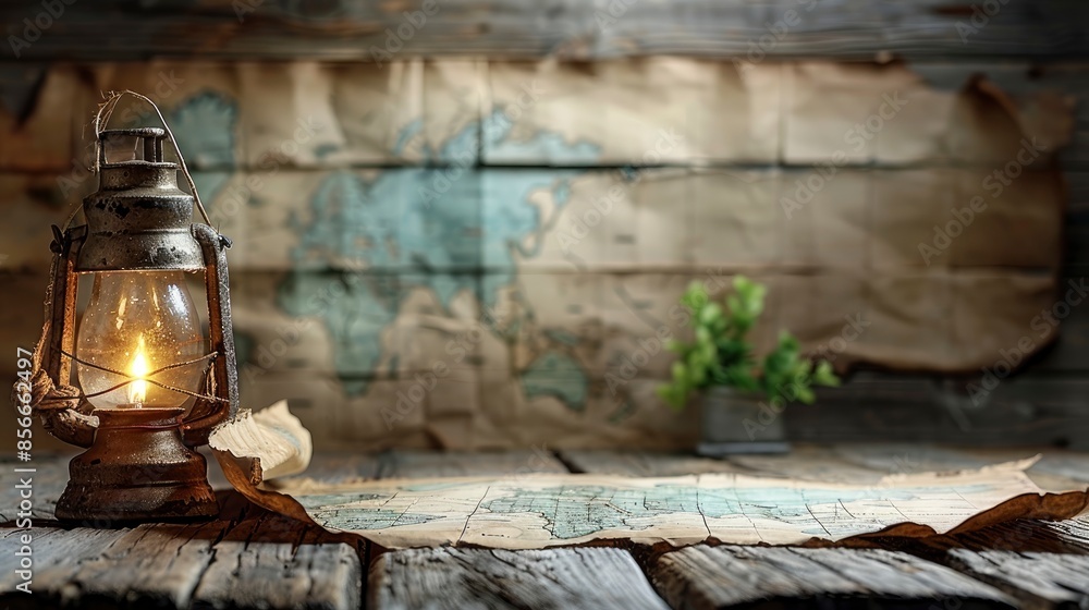 history class background with maps and historical artifacts, a timeline ...