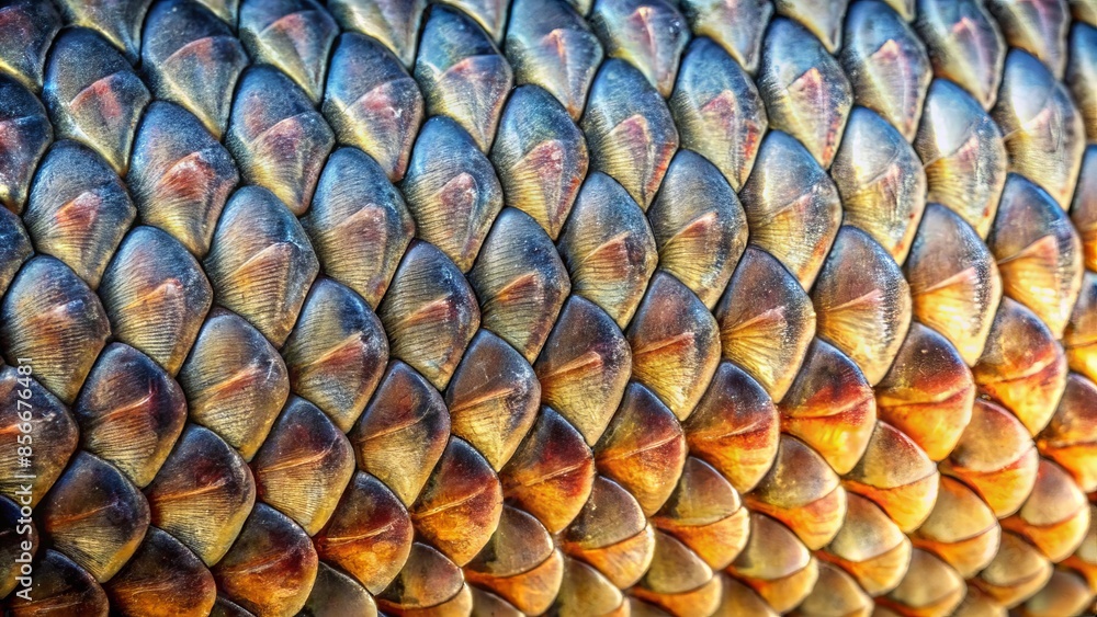 Arapaima Scales. Arapaima Gigas, Is A Species Of Bonytongue Fish Native ...