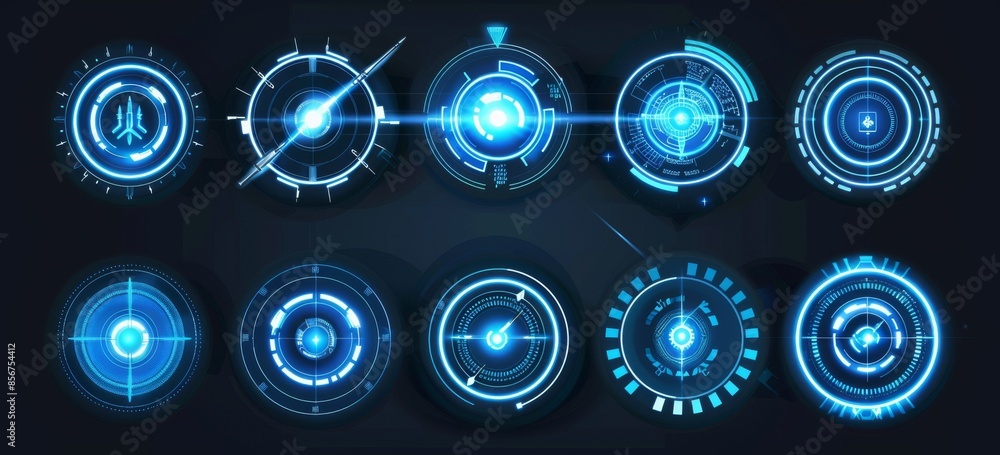 Crosshair collimator sight for sniper gun, optical aiming measurement ...