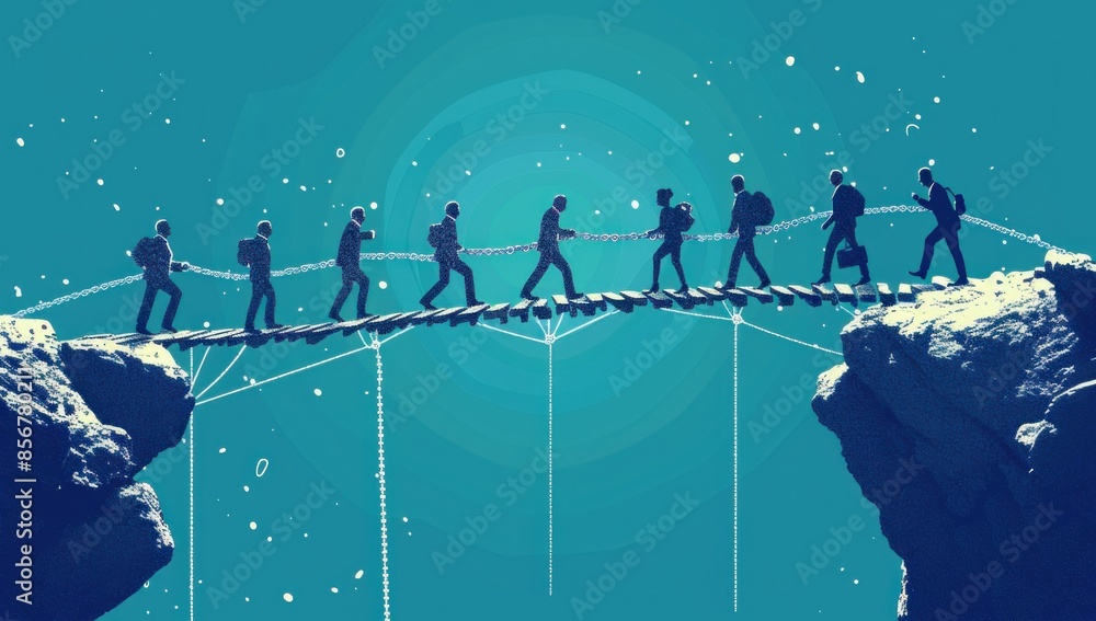 Illustrate the concept of resilience with images of employees ...