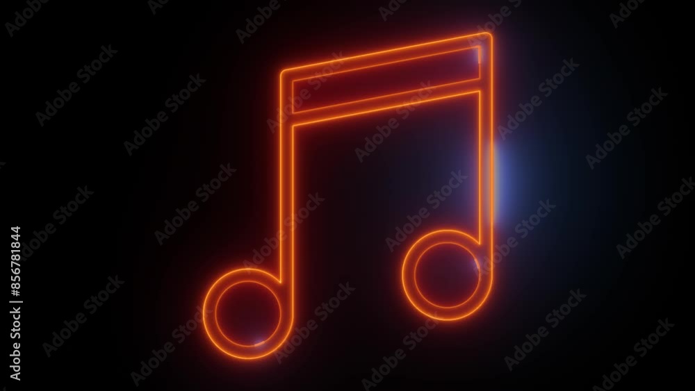 Neon Glow Music Icons - A Vibrant Array for UI Design, Elevate your ...