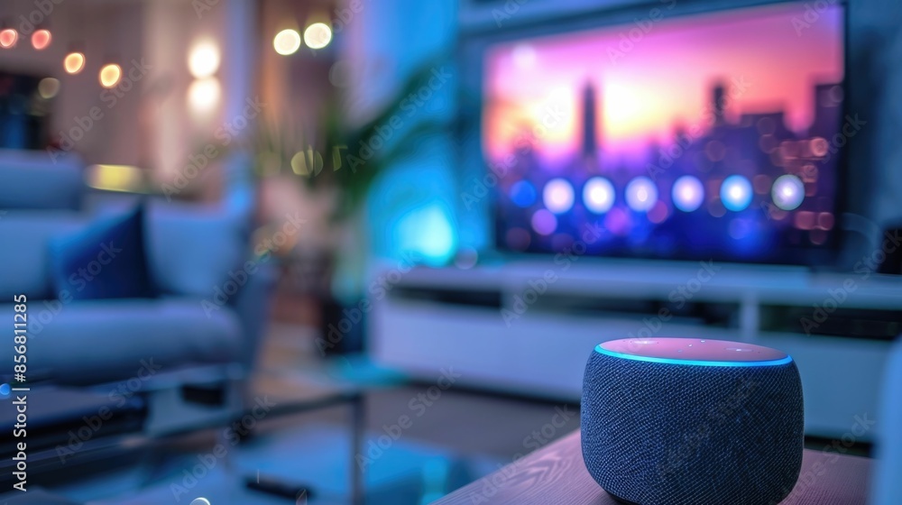 Cutting edge smart home entertainment system with voice activated ...