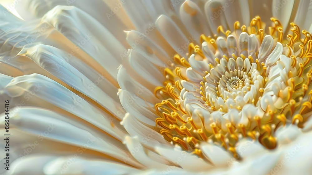 The Core of an Oxeye Daisy Showing Fibonacci Golden Spirals or ...