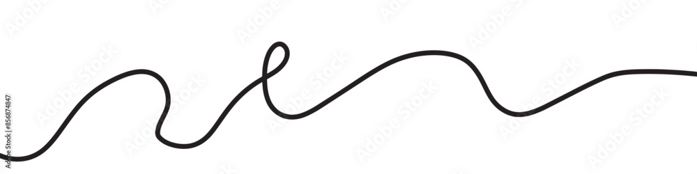 Wavy line pattern with curvy abstract squiggles in a psychedelic wiggle ...