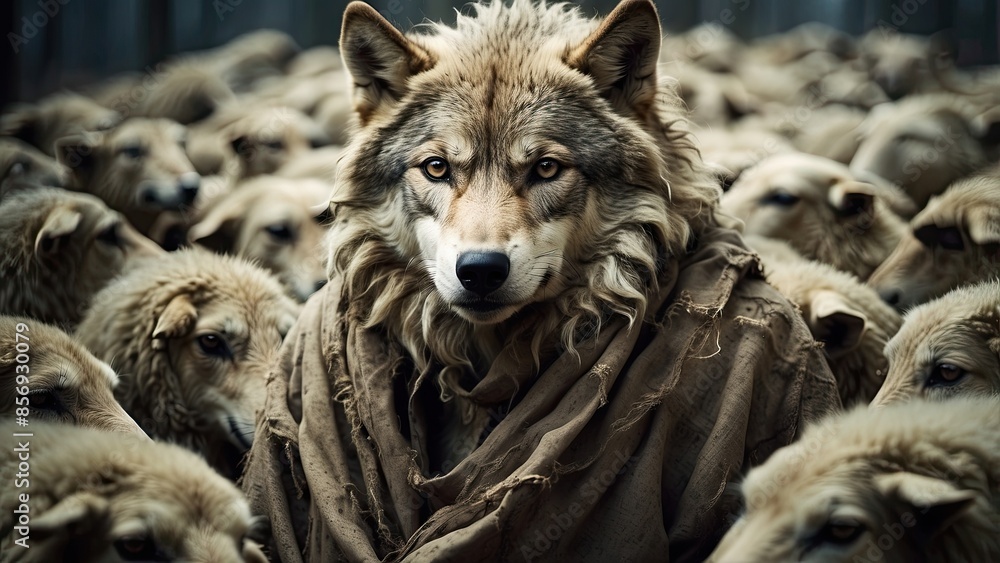 Wolf in sheep clothing. Fear and Betrayal Unmasking the Wolf. A Wolf's ...