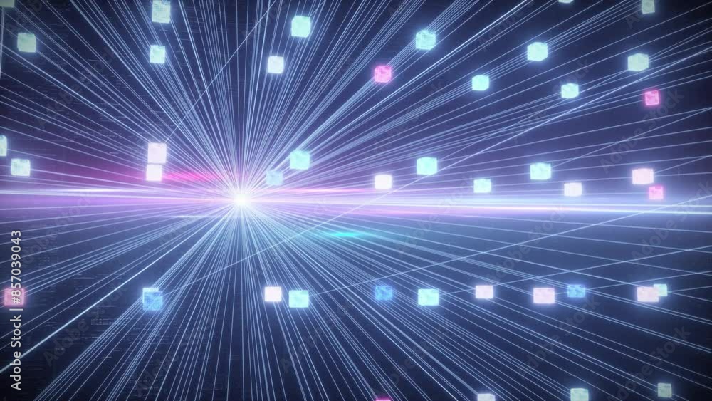 Visualization of Data Flow, Showcasing the Dynamic Interaction Within ...