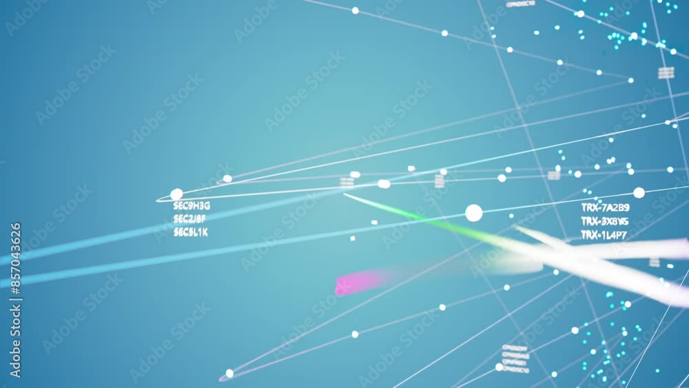 Dynamic 3D Visualization of AI Neural Network, Showcasing Intricate ...