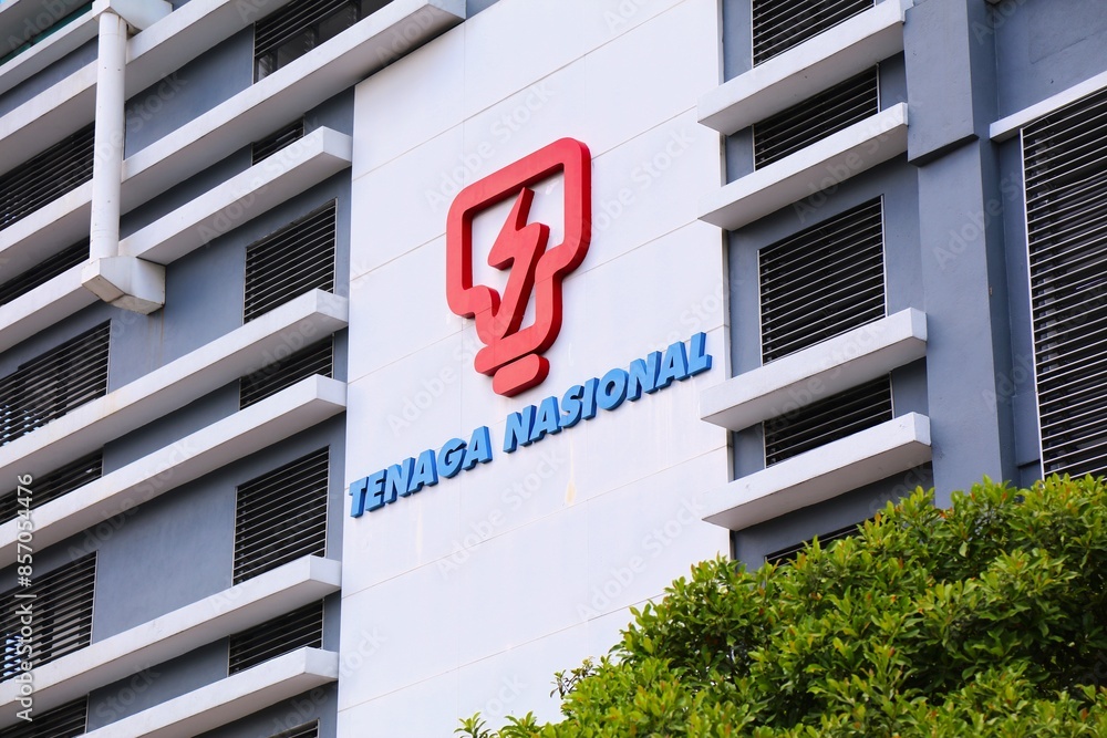 KUALA LUMPUR, MALAYSIA - MARCH 17, 2024: Tenaga Nasional building in ...