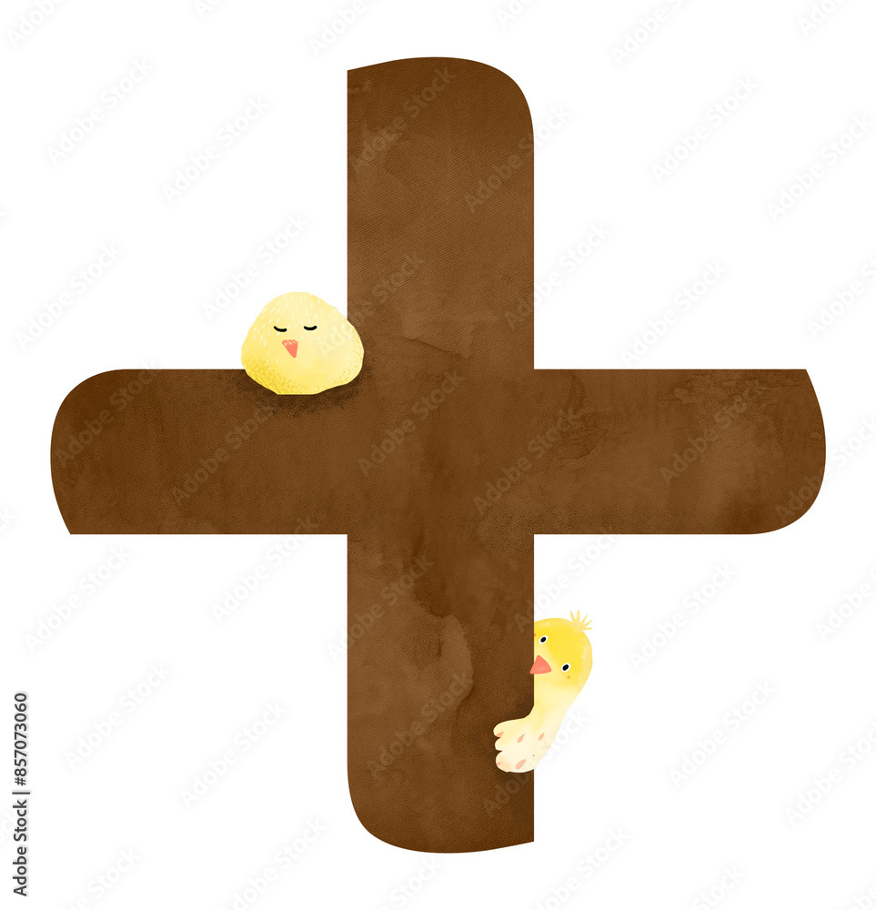 Plus sign png brown digital art symbol, transparent background Stock ...