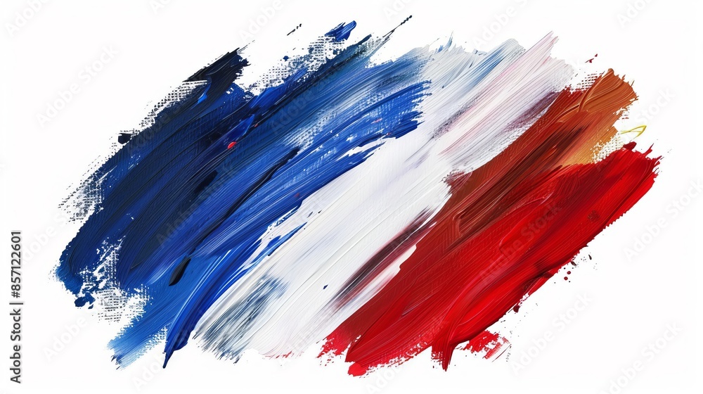 France background banner pattern template - Abstract oil acrylic ...