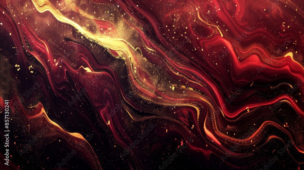 Gradient from maroon to black with marbled gold and crimson textures ...