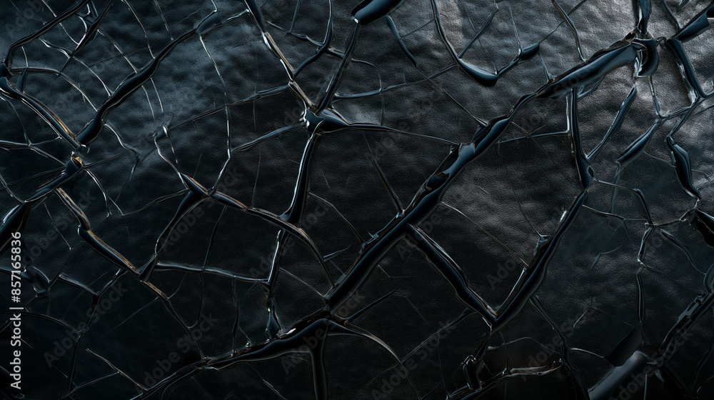 Fundo de vidro realista com efeito rachado, criando um padrão e textura ...
