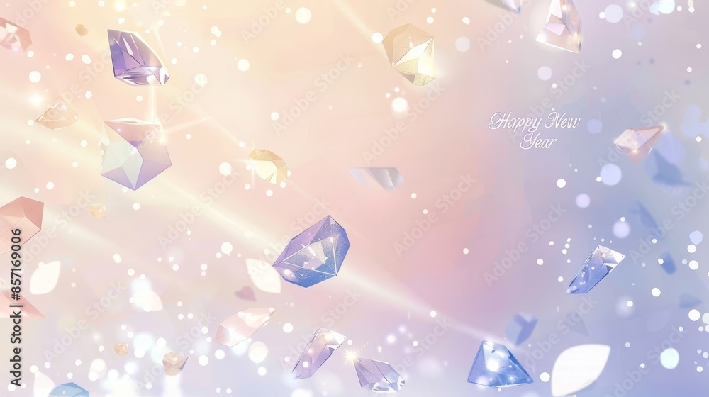 Ethereal wallpaper with soft periwinkle and light gold and floating ...