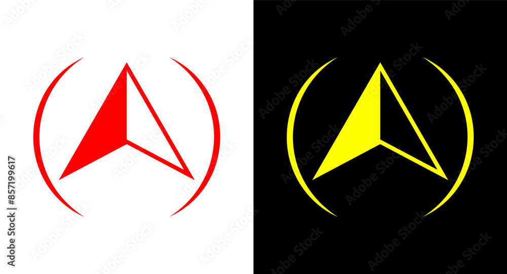 Basic North Arrow Mark icon for web, ui, mobile apps. Basic North Arrow ... Basic North Arrow Mark icon for web, ui, mobile apps. Basic North Arrow ...